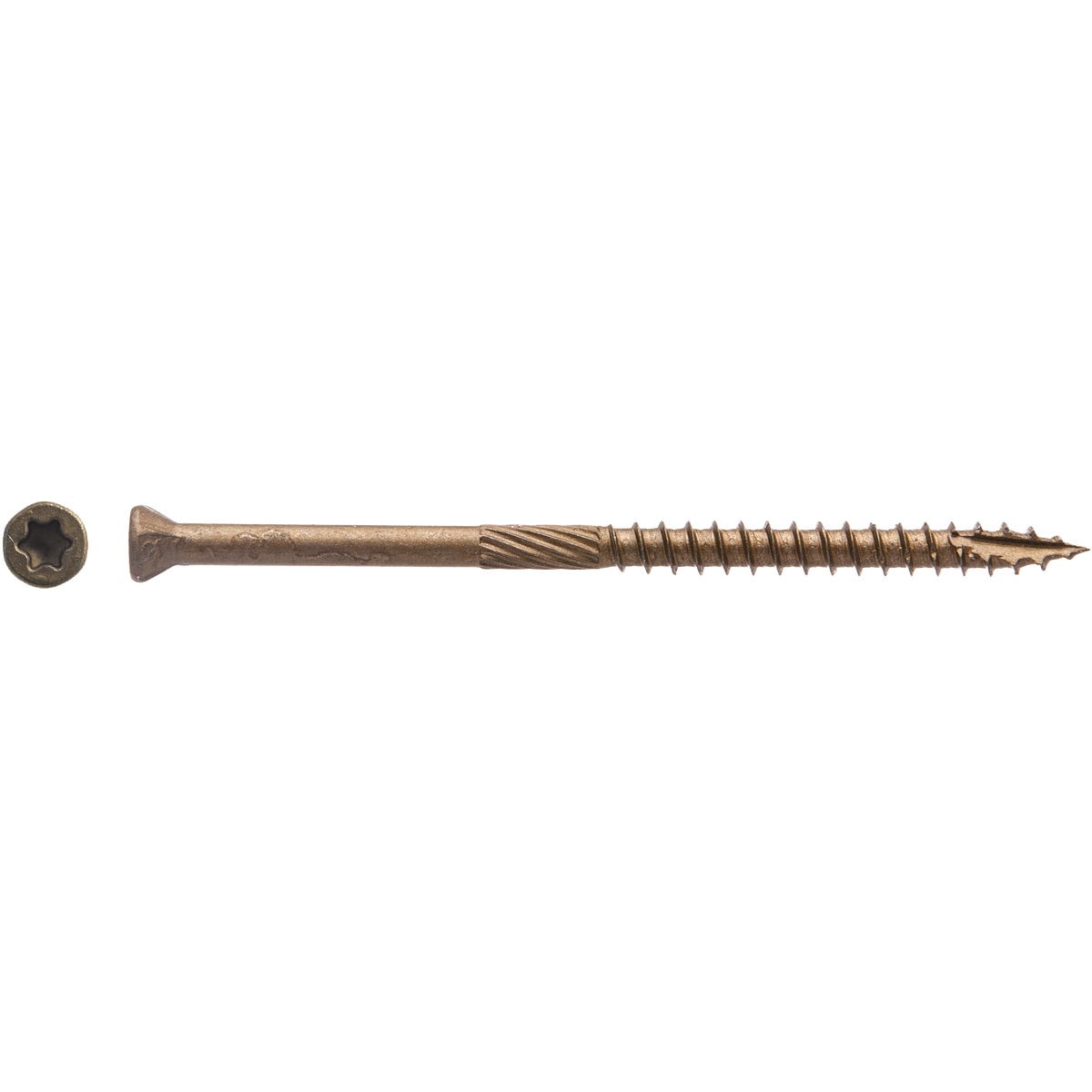 Big Timber 5015877 No.9 x 3 in. Star Wood Screws, Bronze - 1 lbs - Pack ...