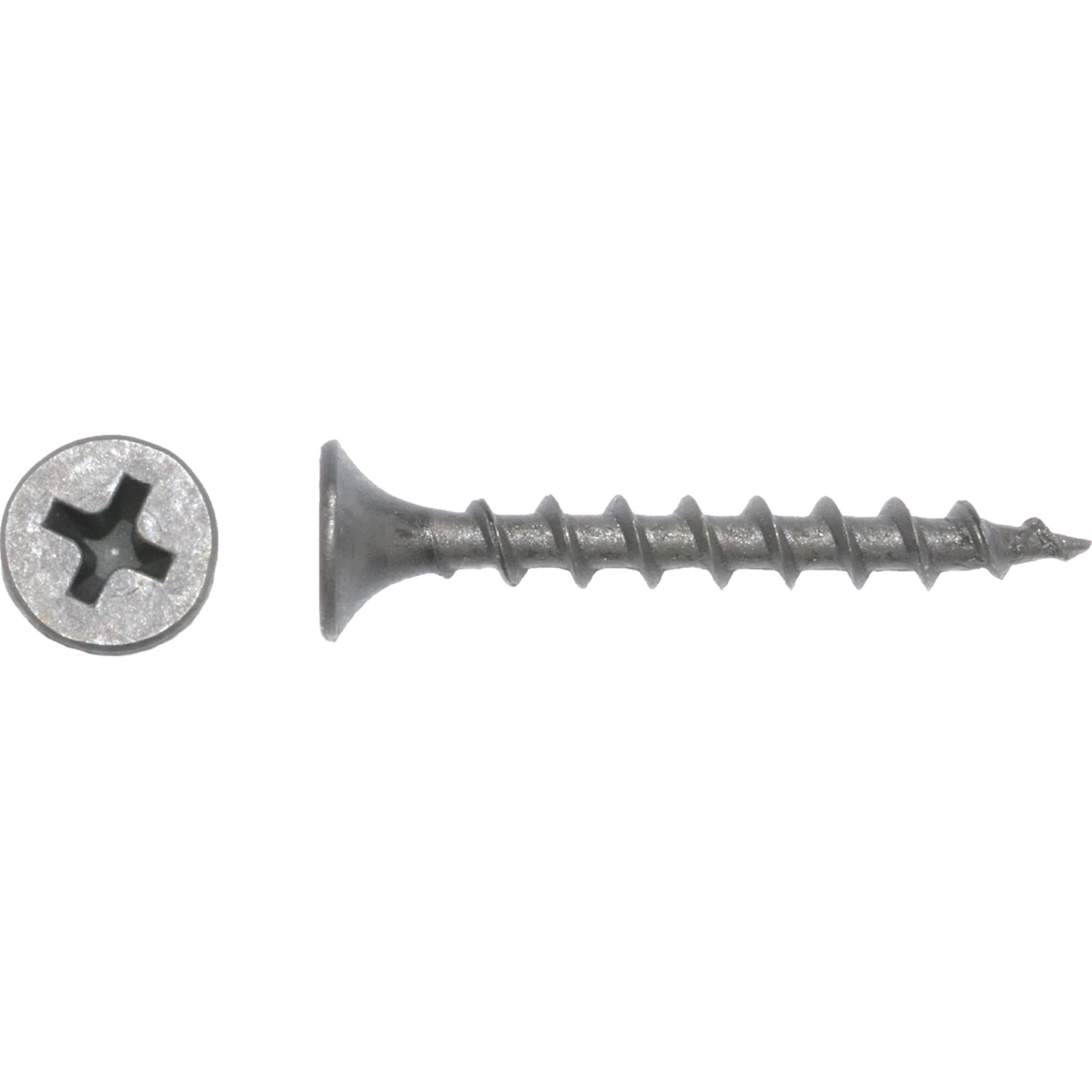 Big Timber Construction Fasteners Coarse Thread Wood Screw - #6 x 1-1/4 ...