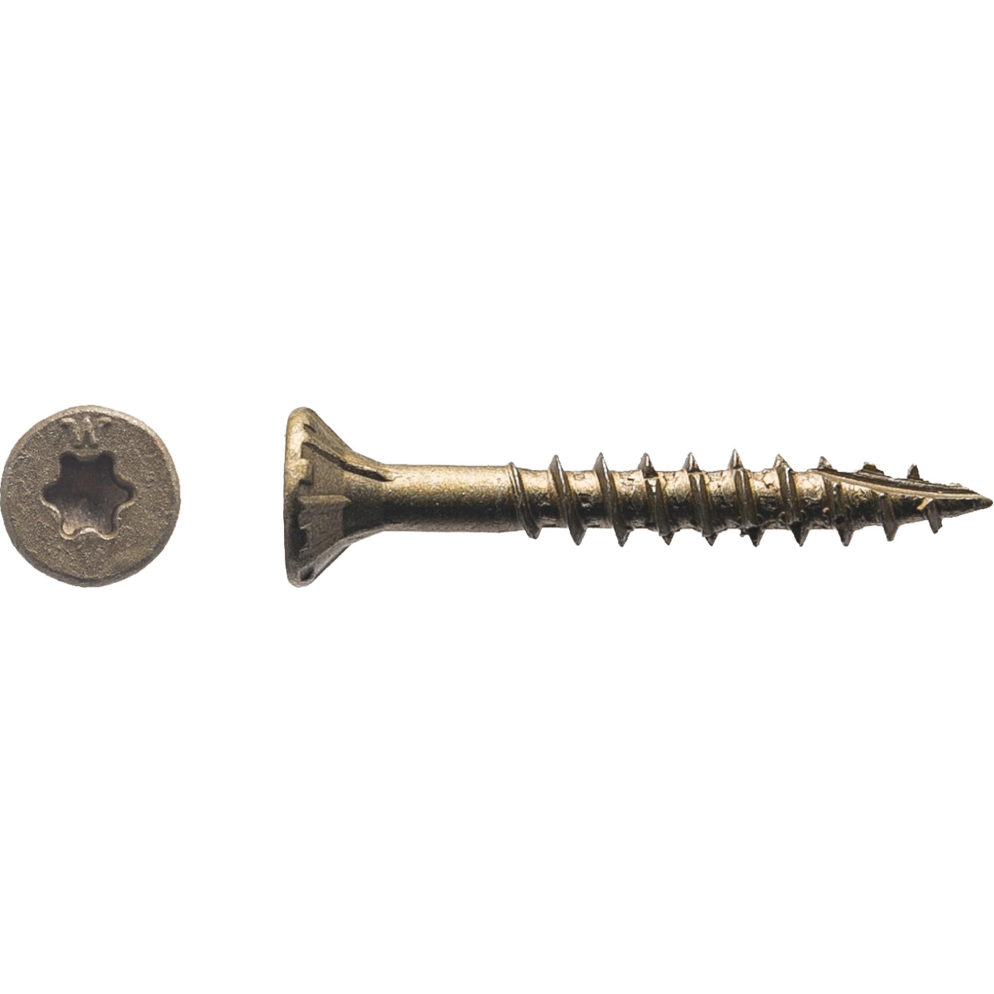Big Timber 5BTx8114 #8 x 1-1/4" T-20 Brnz Star Flat Head Ext. Screws ...
