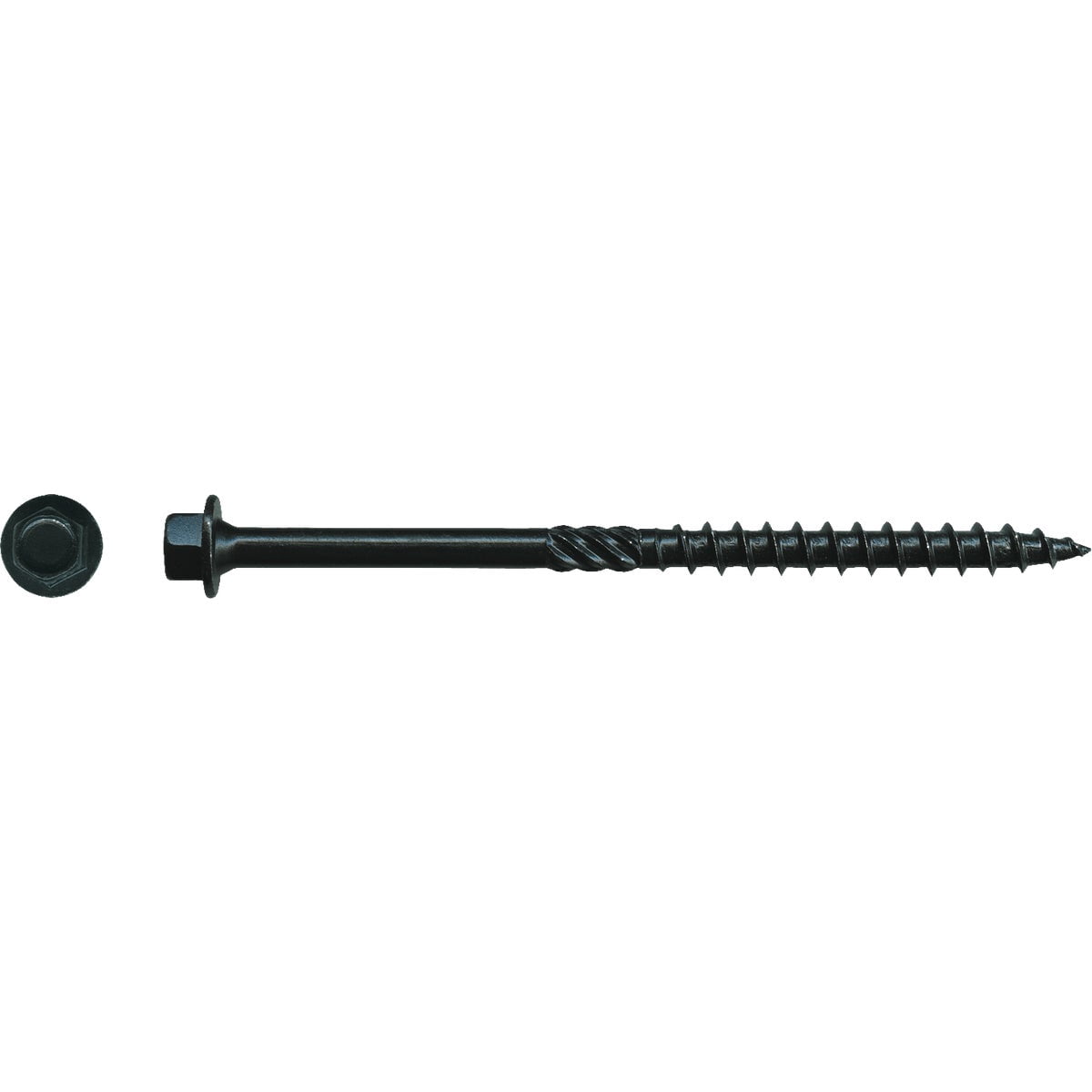 Big Timber BL144-25 #14 x 4 in. Hex Head Black Log Screws 25-Pk ...