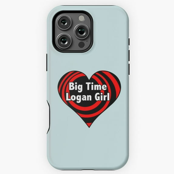 Big Time Logan Girl Heart BTR Fan Phone Case for iPhone 16 15 14 13 12 ...