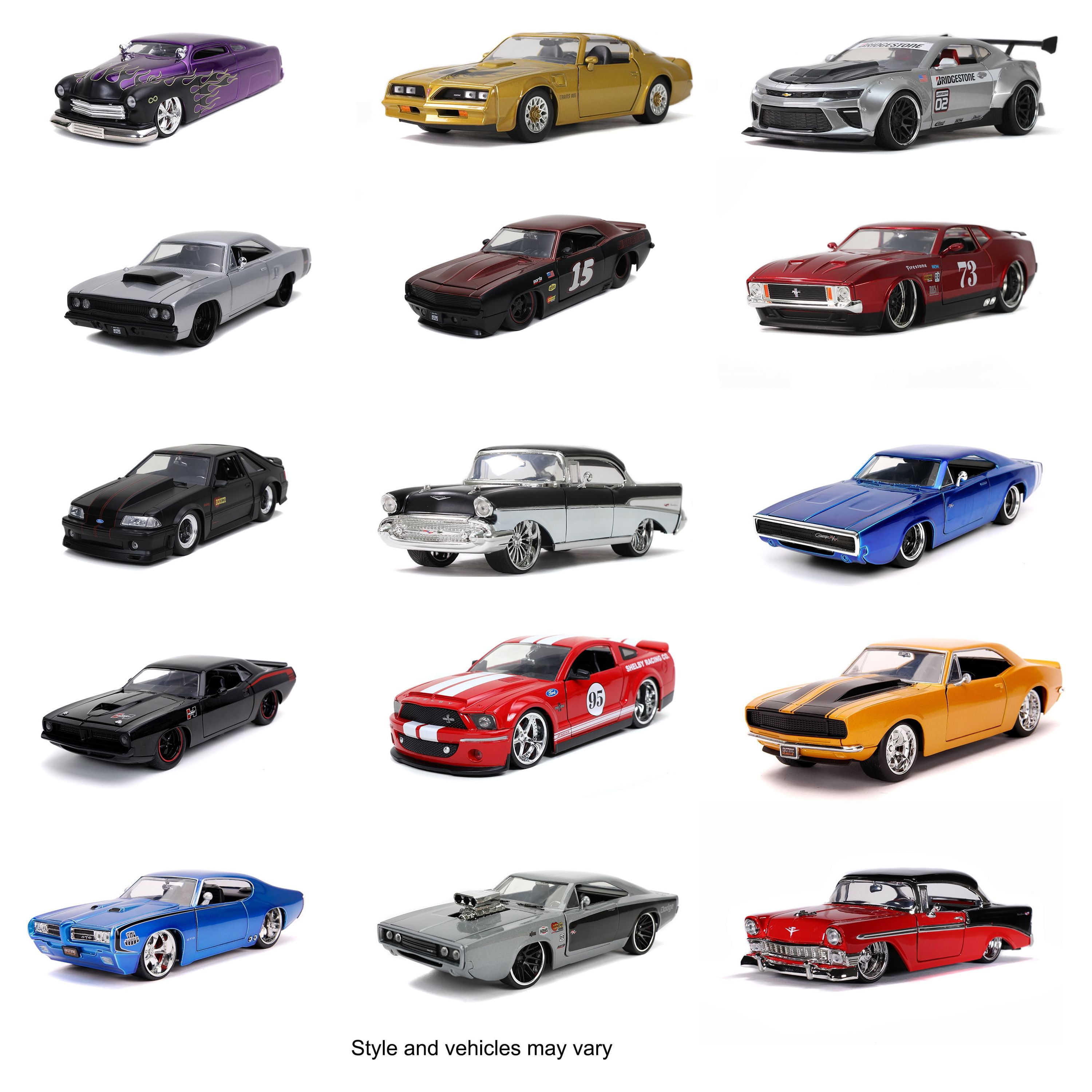 Big Time Muscle 1:24 Die-Cast Car Assortment Play Vehicles(Multi-color ...