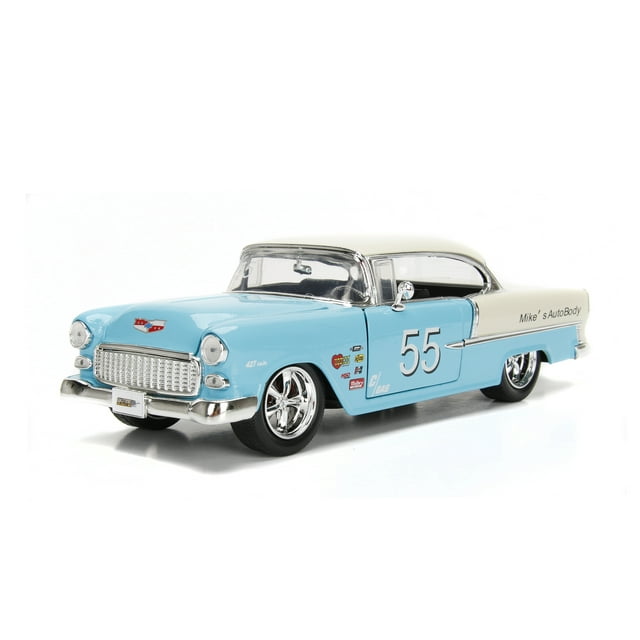 Big Time Muscle Die Cast, 1:24 Scale Vehicle, 1955 Chevy Bel Air Play ...