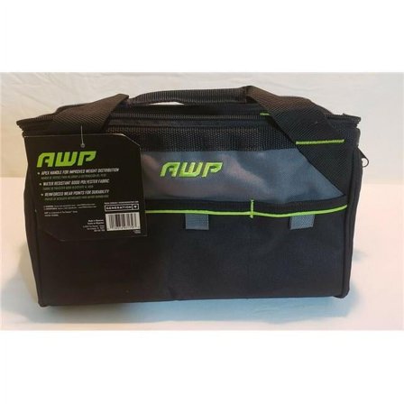 AWP Rolling 14 Inch Tool Bag with Telescoping Rubber Handle and Heavy ...