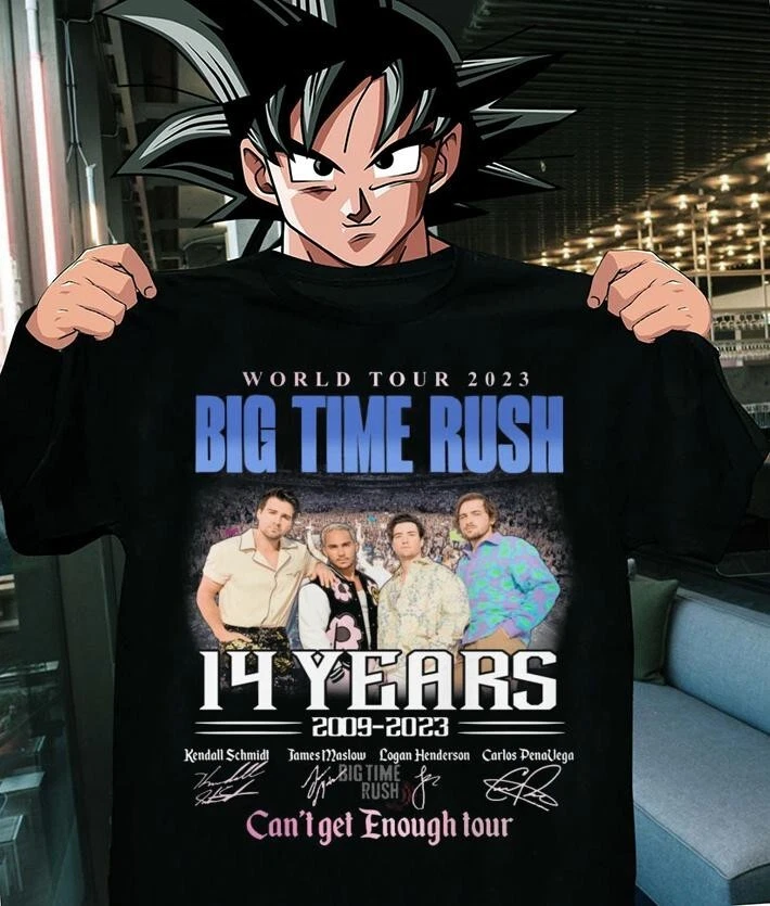 Big Time Rush 14 Years 2009-2023 Can't Get Enough Tour Signatures shirt ...