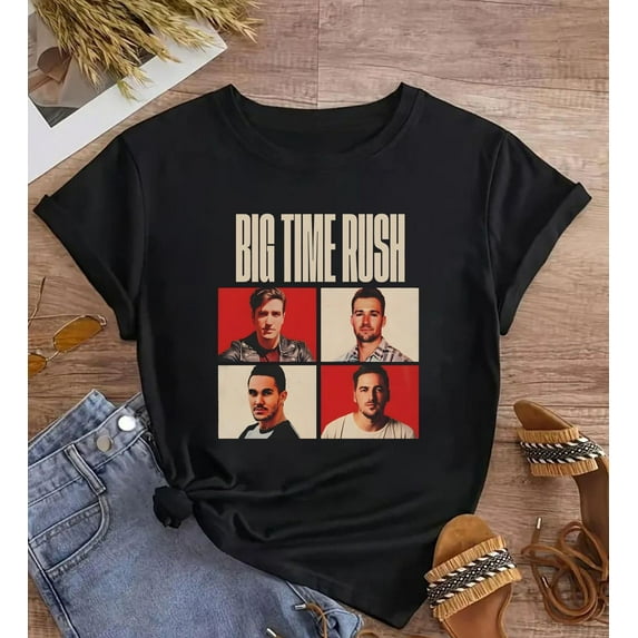 Big Time Rush 2025 Tour Vintage Style Graphic T-Shirt | Retro Fan Merch ...