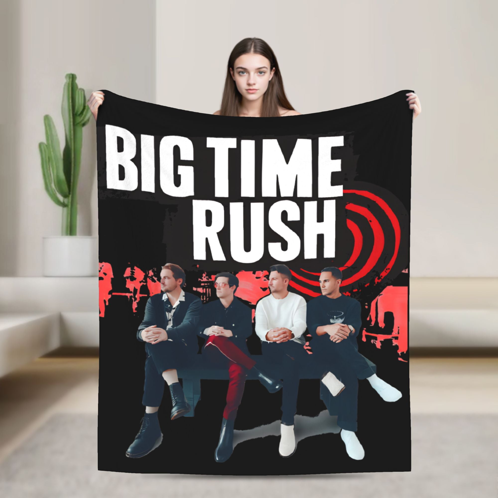 Big Time Rush Band Blanket Soft Warm Novelty Plush Throw Blanket For ...