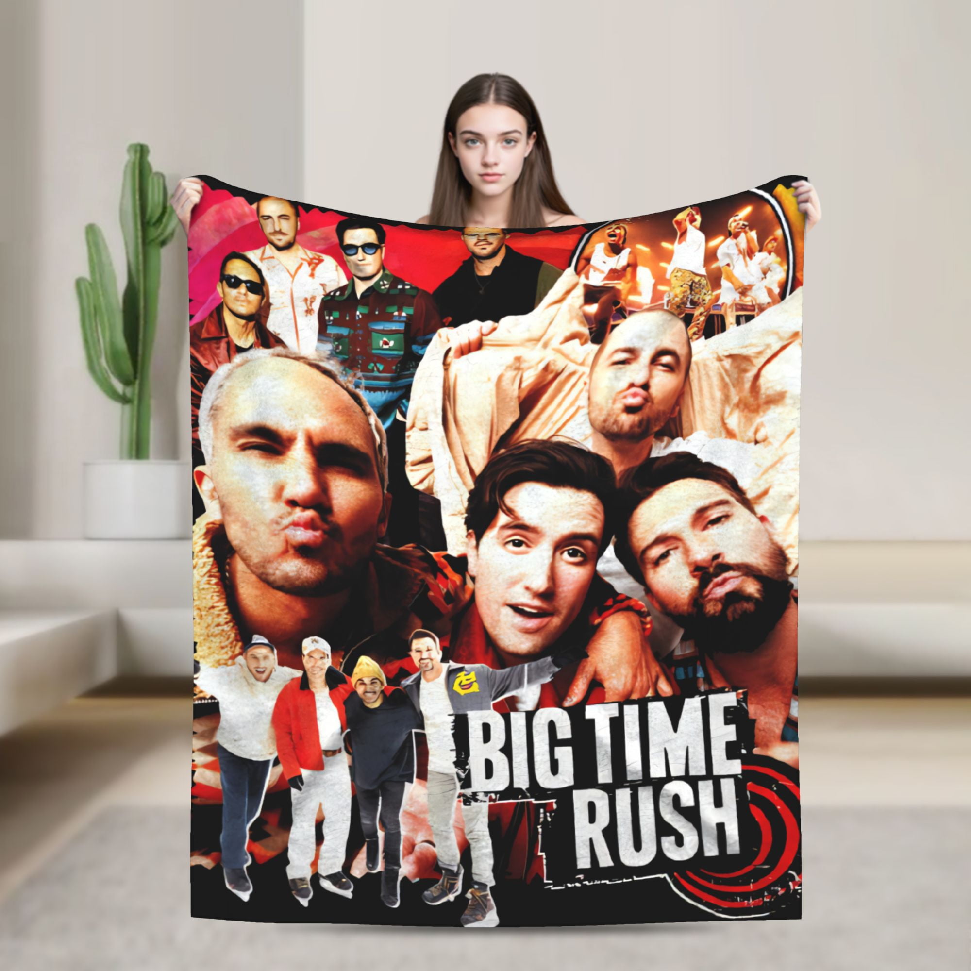 Big Time Rush Band Blanket Soft Warm Novelty Plush Throw Blanket For ...