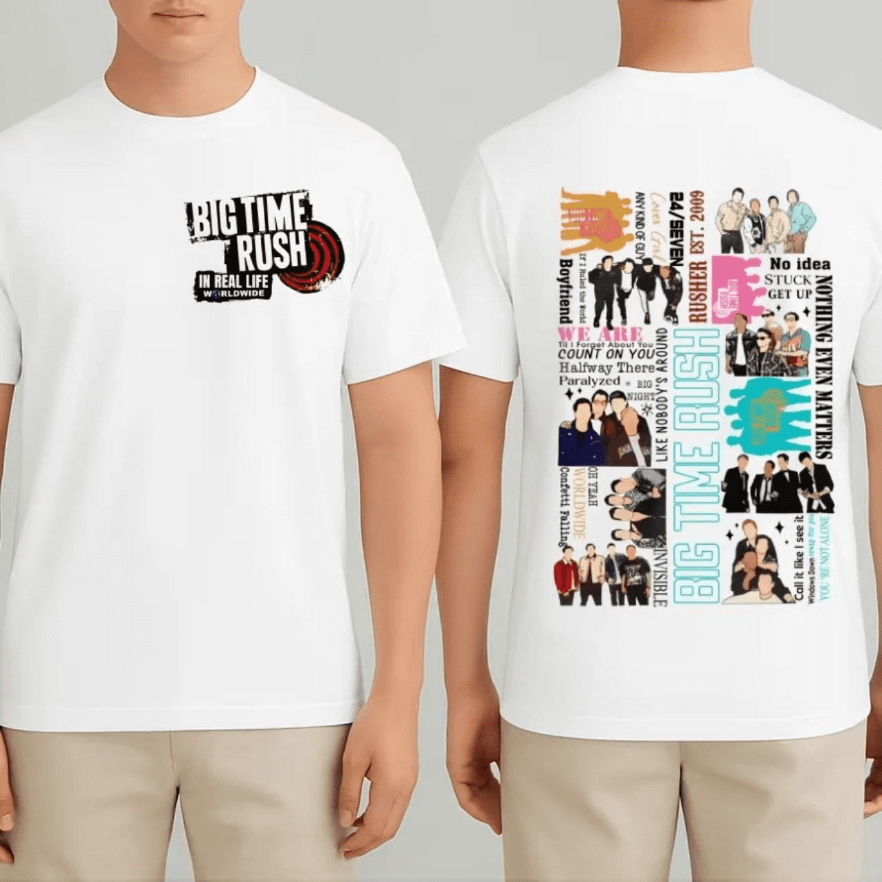 Big Time Rush In Real Life Tour 2025 Concert Music T-Shirt Fan ...