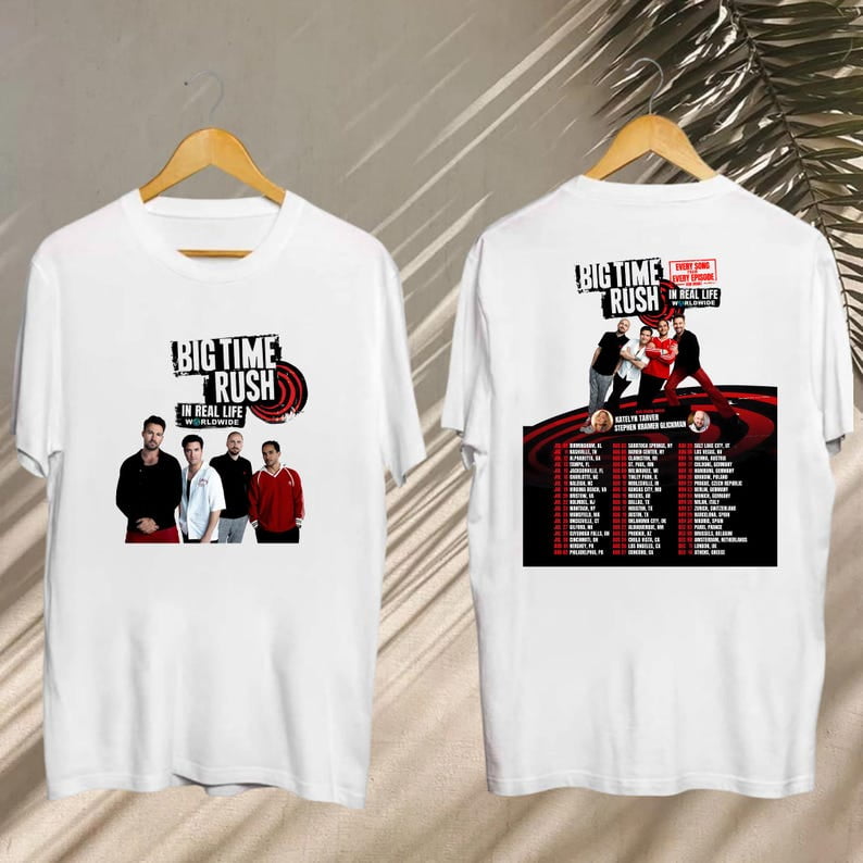 Big Time Rush In Real Life Worldwide Tour 2025 Shirt, Big Time Rush ...