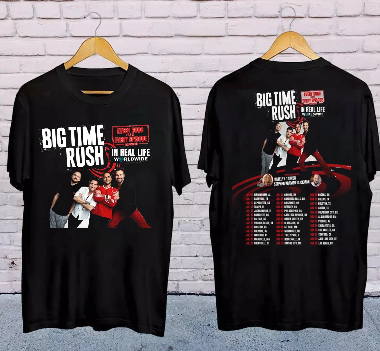 Big Time Rush In Real Life Worldwide Tour Dates 2025 Shirt 2Side ...