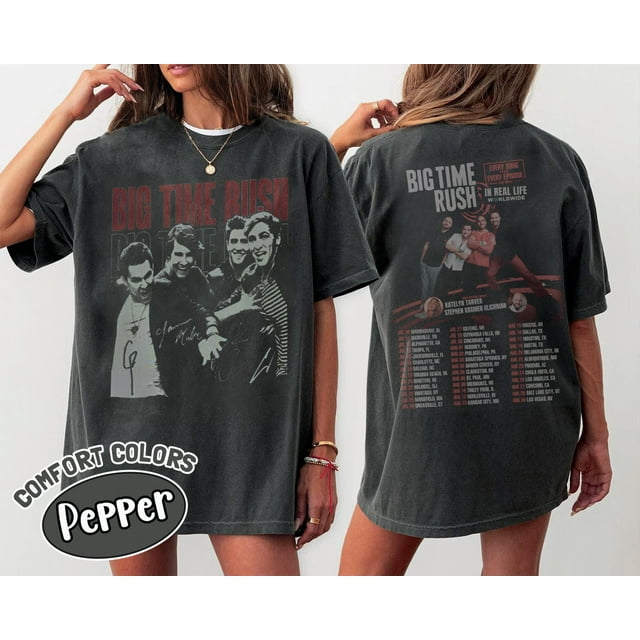 Big Time Rush In Real Life Worldwide Tour Two-Sided Shirt, Big Time ...