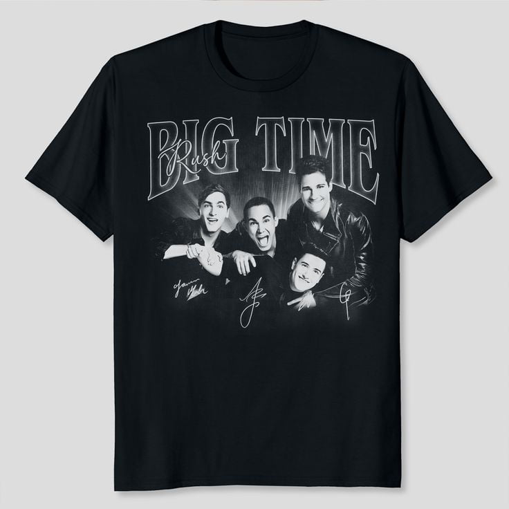 Big Time Rush Tour 2025 Signatures Vintage T-Shirt, Sizes S-5XL, Tbun ...