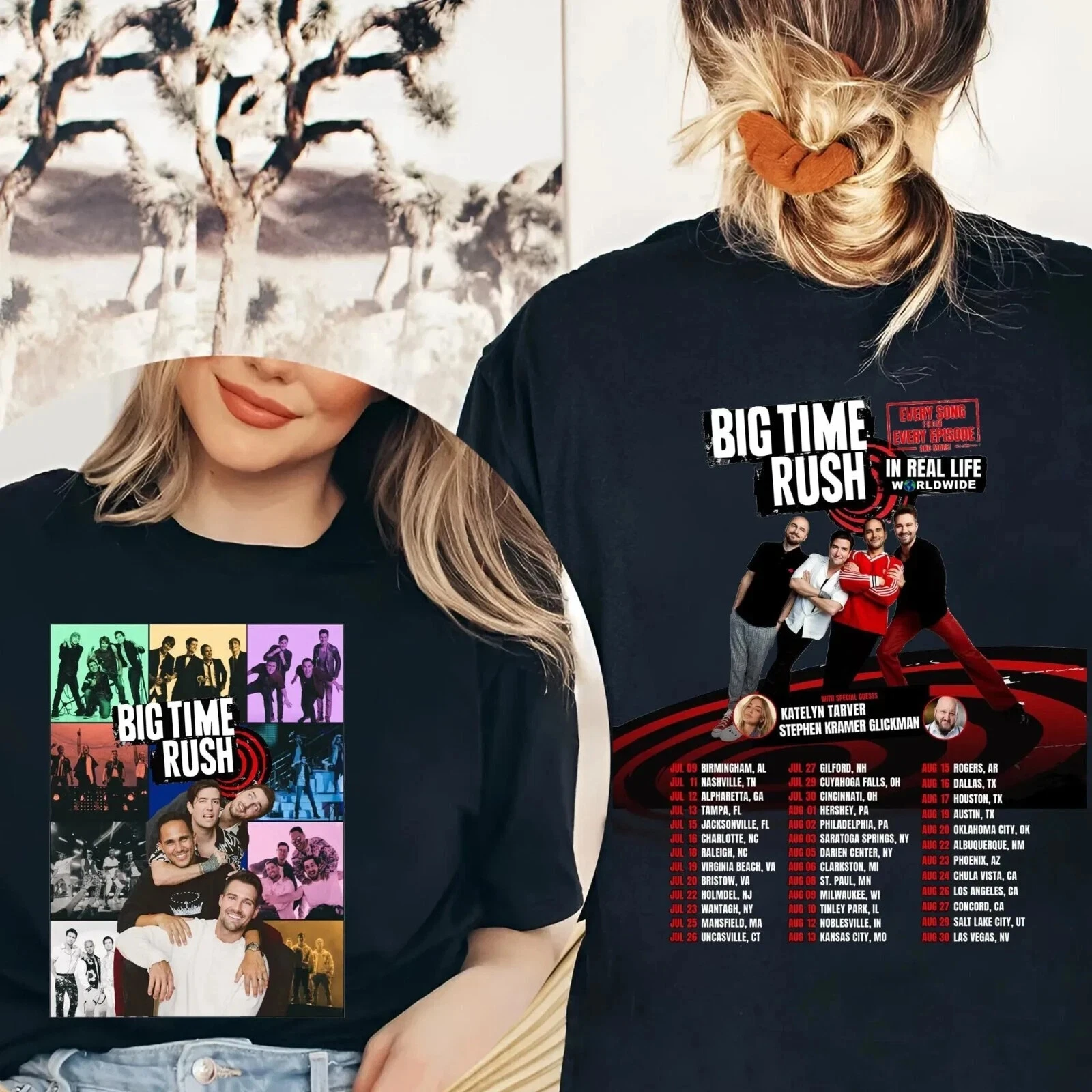 Big Time Rush in Real Life Worldwide Tour 2025 Shirt, gift for fans ...