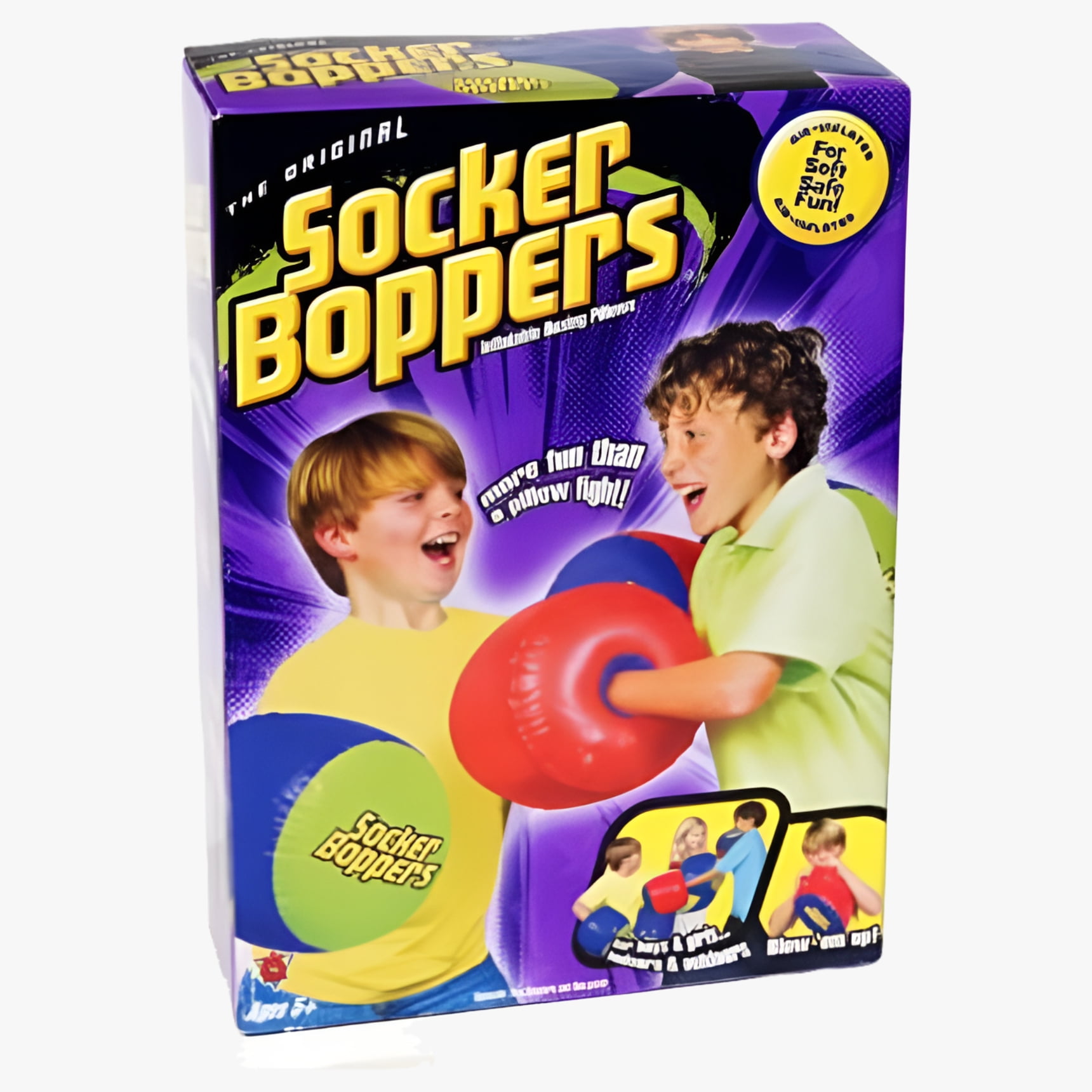Big Time Toys Socker Bopper Junior for Kids, Inflatable Boxing Pillows ...
