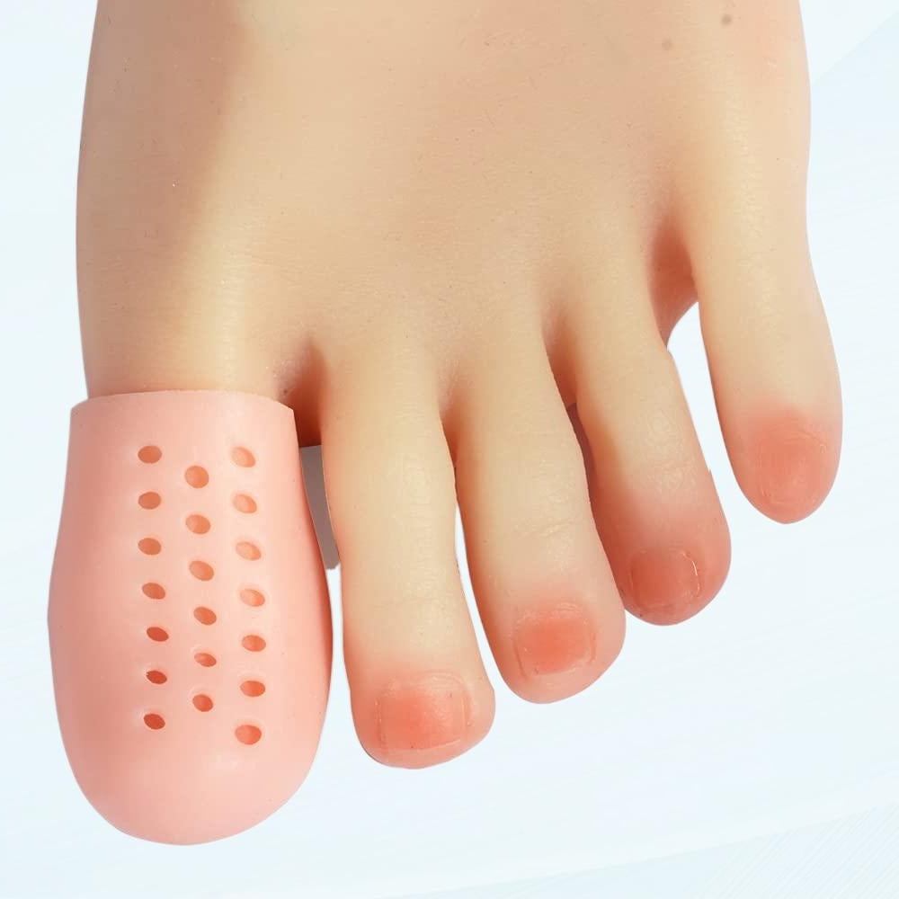 Big Toe Cap Support, Beige Breathable Toe Protectors 10-Pack Toe Covers ...