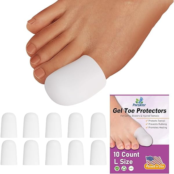 Big Toe Cap, Toe Protectors, (10PCS) Gel Toe Sleeves, Toe Cover Great ...