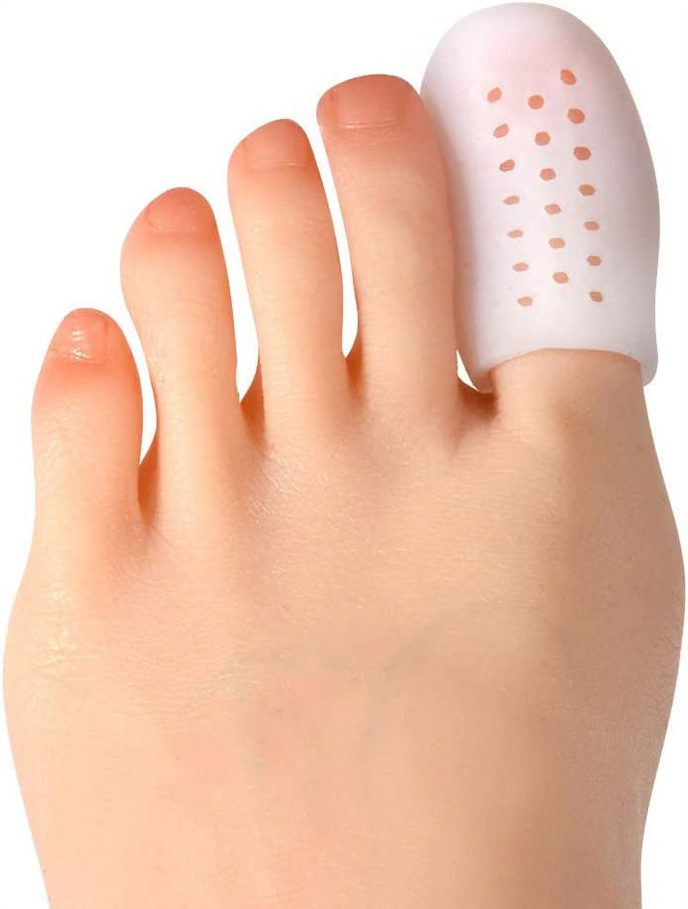 Big Toe Caps,Breathable Toe Cushions with Holes,10 Pack Gel Toe Sleeves ...