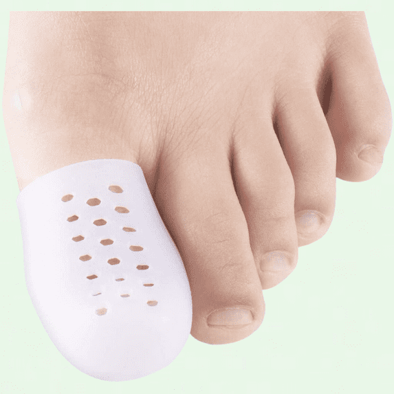 Big Toe Protectors, 10PCS Breathable Gel Toe Caps with Holes, Relief ...