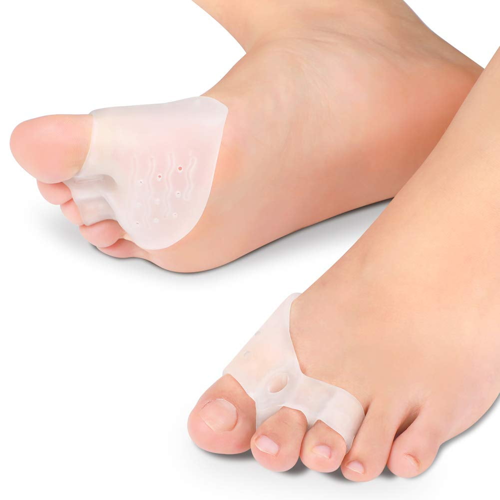 Big Toe Separator, Gel Bunion Pads Toe Straightener for Hallux Valgus ...