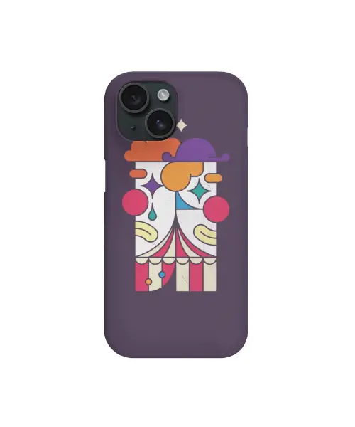 Big Top Drama Creepy Clown Circus Phone Case for iPhone 16 15 14 13 12 ...