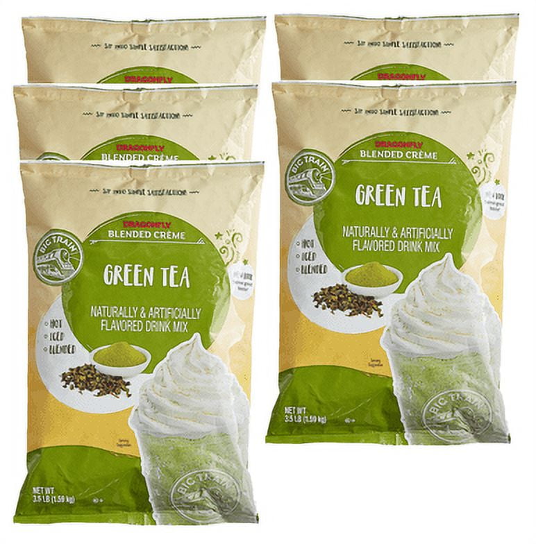 Big Train Dragonfly Green Tea Blended Crème Frappe Mix - 3.5 lb, 5 ...