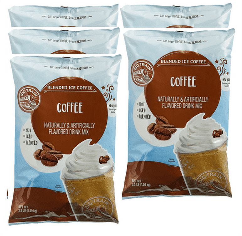 Big Train Original Blended Ice Coffee Mix - 3.5 lb. Each, Pack of 5 ...