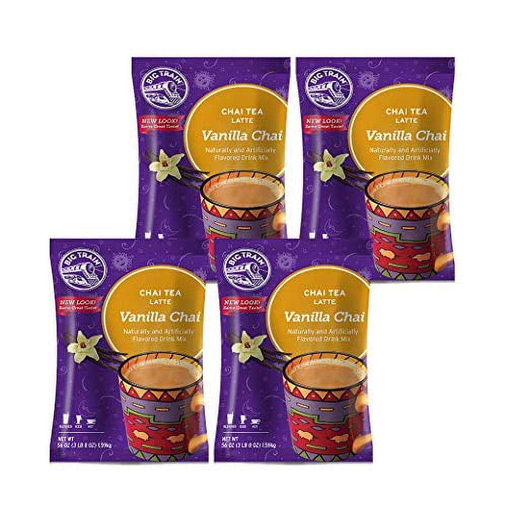 Big Train Chai Tea Latte Mix - 3.5 lb bags - Case of 4 - Single Flavor ...
