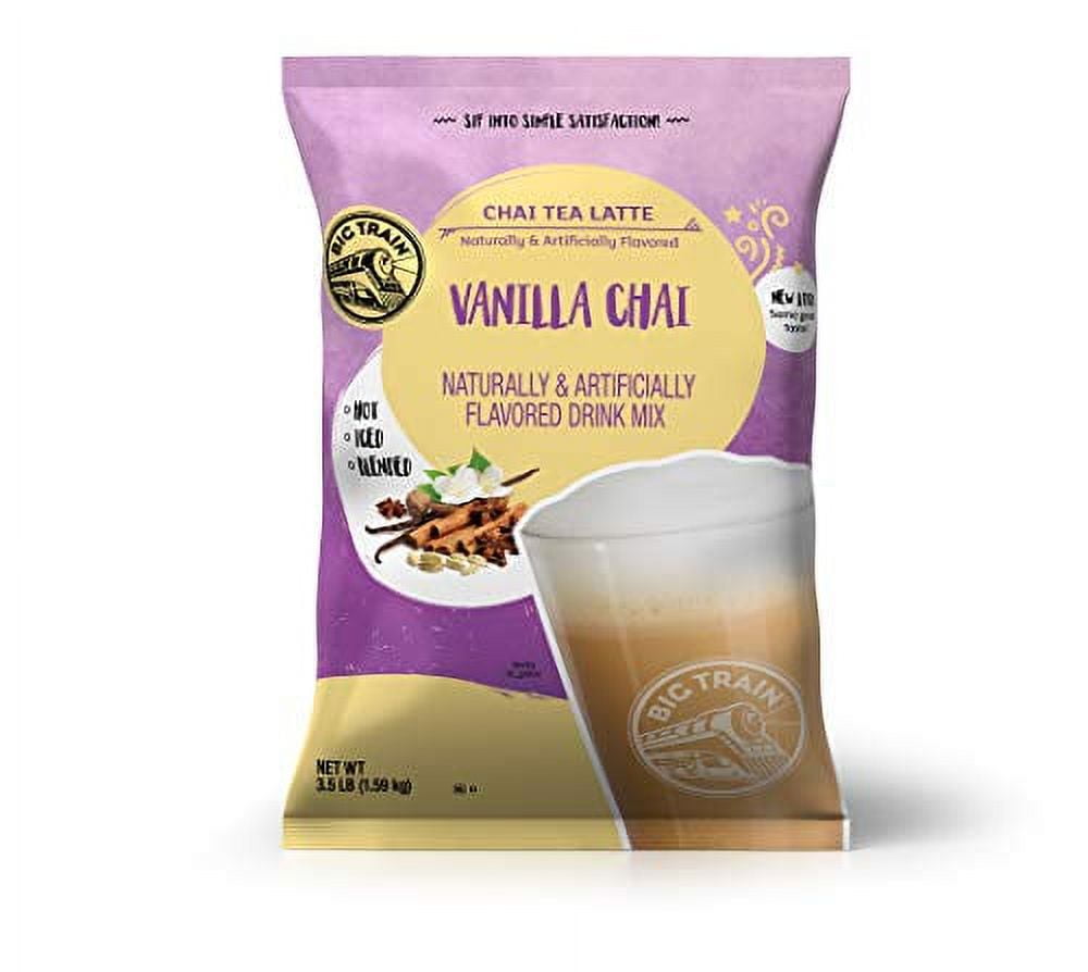 Big Train Vanilla Chai Tea Latte Instant Powdered Mix, 3.5 Pound Bag ...