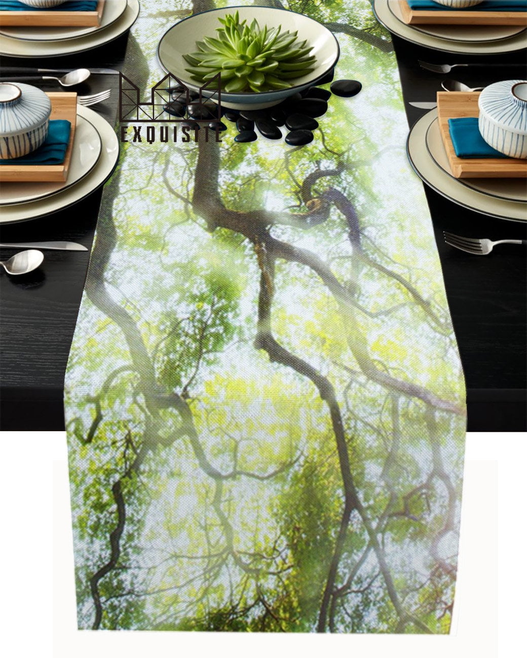 Big Tree Arbor Branches Sunlight Bright Scenery Coffee Table Decor Home ...