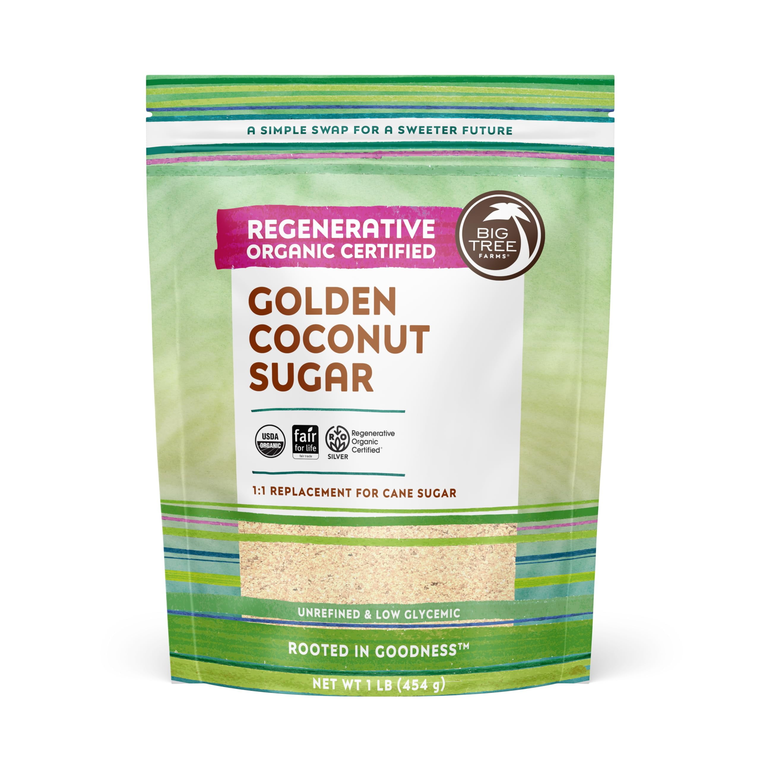 Big Tree Farms Organic GGA1 Golden Coconut Sugar - Coconut Palm Sugar ...