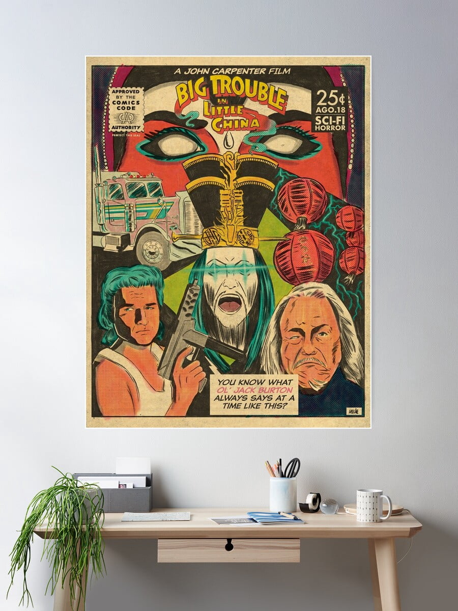 Big Trouble In Little China Movie Poster Poster Wall Art, Modern Wall ...
