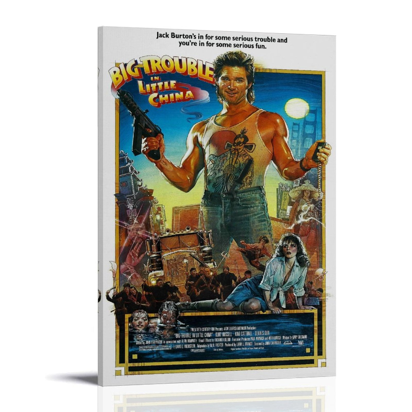 Big Trouble In Little China Painting Vintage Poster Picture Print Wall ...