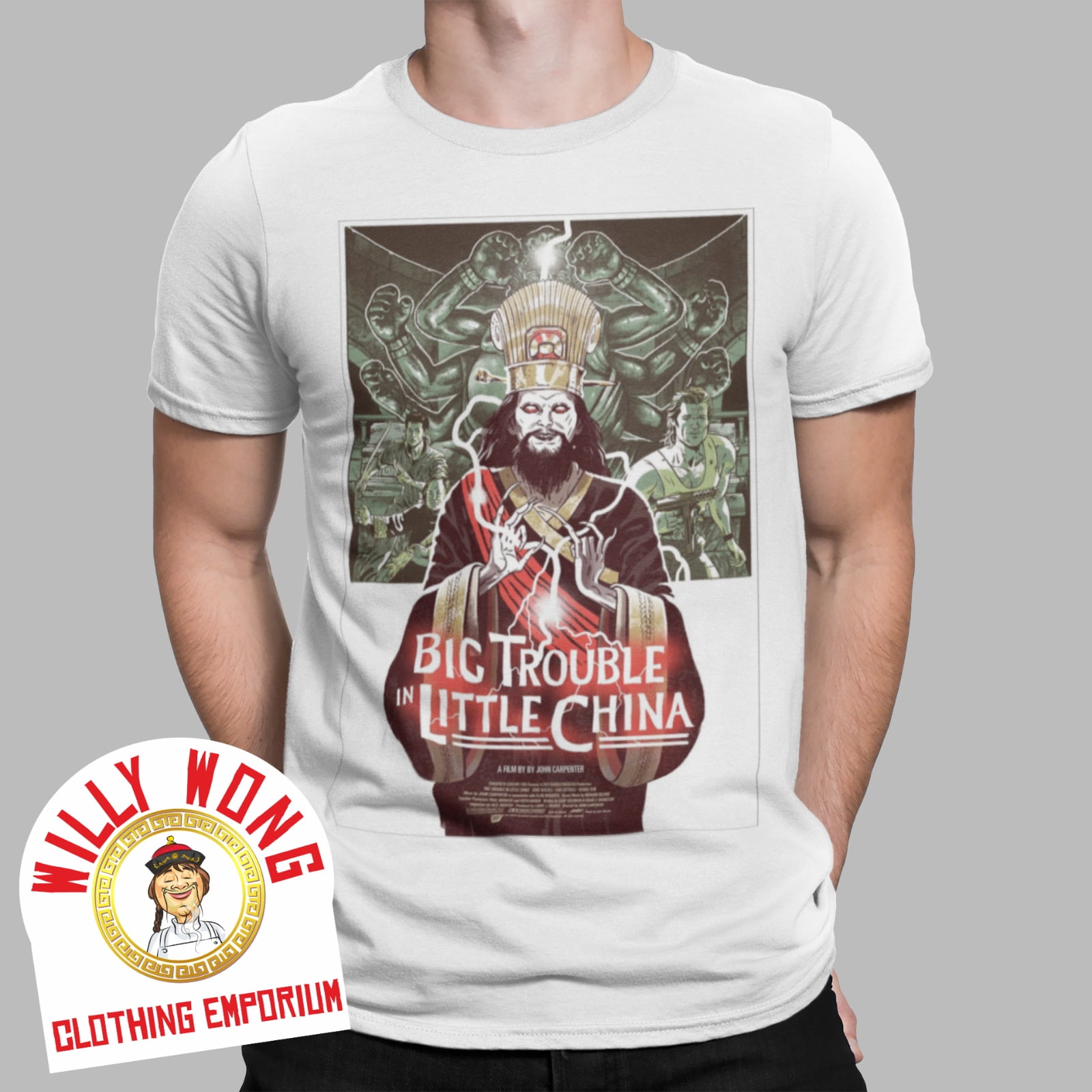 Big Trouble In Little China T-Shirt Retro Movie Poster 80s Classic Vintage Town - Walmart.com