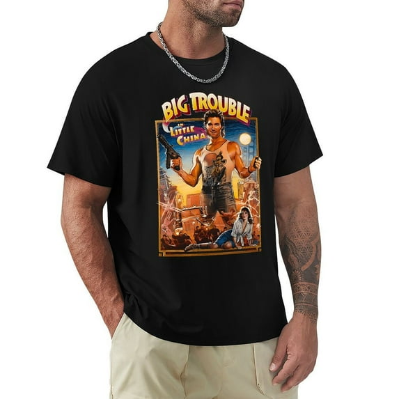 Big Trouble Movie in Little Theme China Men's Classic Short Sleeve T ...