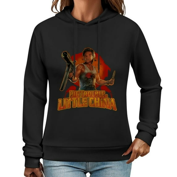 Big Trouble Movie in Little Theme China Women's Hooded Pullover Casual ...