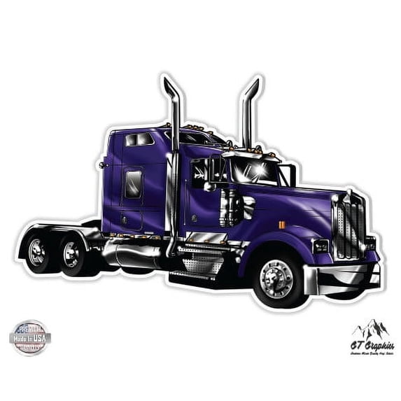 Big Truck Big Rig - 3" Vinyl Sticker - For Car Laptop I-Pad Phone ...