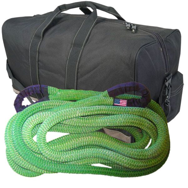 (Big Truck RECOVERY) U.S. made 1-1/4 inch X 30 ft "GECKO GREEN" Safe-T ...