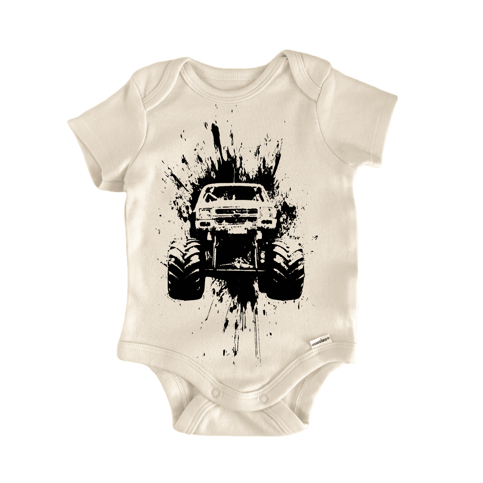 Big Truck Wheels Splatter - Baby Bodysuit - Walmart.com