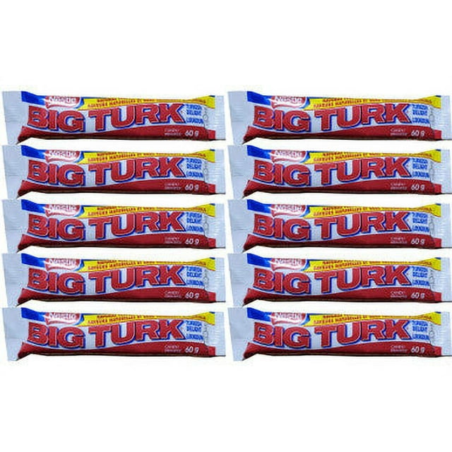 Big Turk Chocolate Bars Turkish Delight(Lot of 10) 60g - Walmart.com