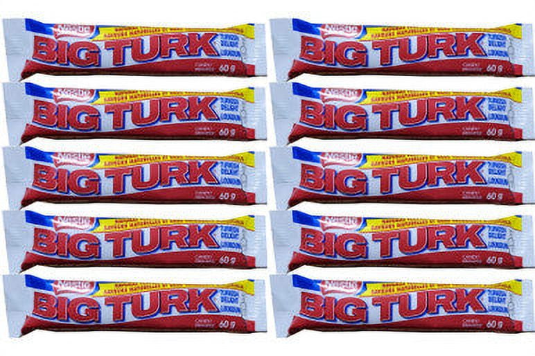 Big Turk Chocolate Bars Turkish Delight(Lot of 10) 60g - Walmart.com