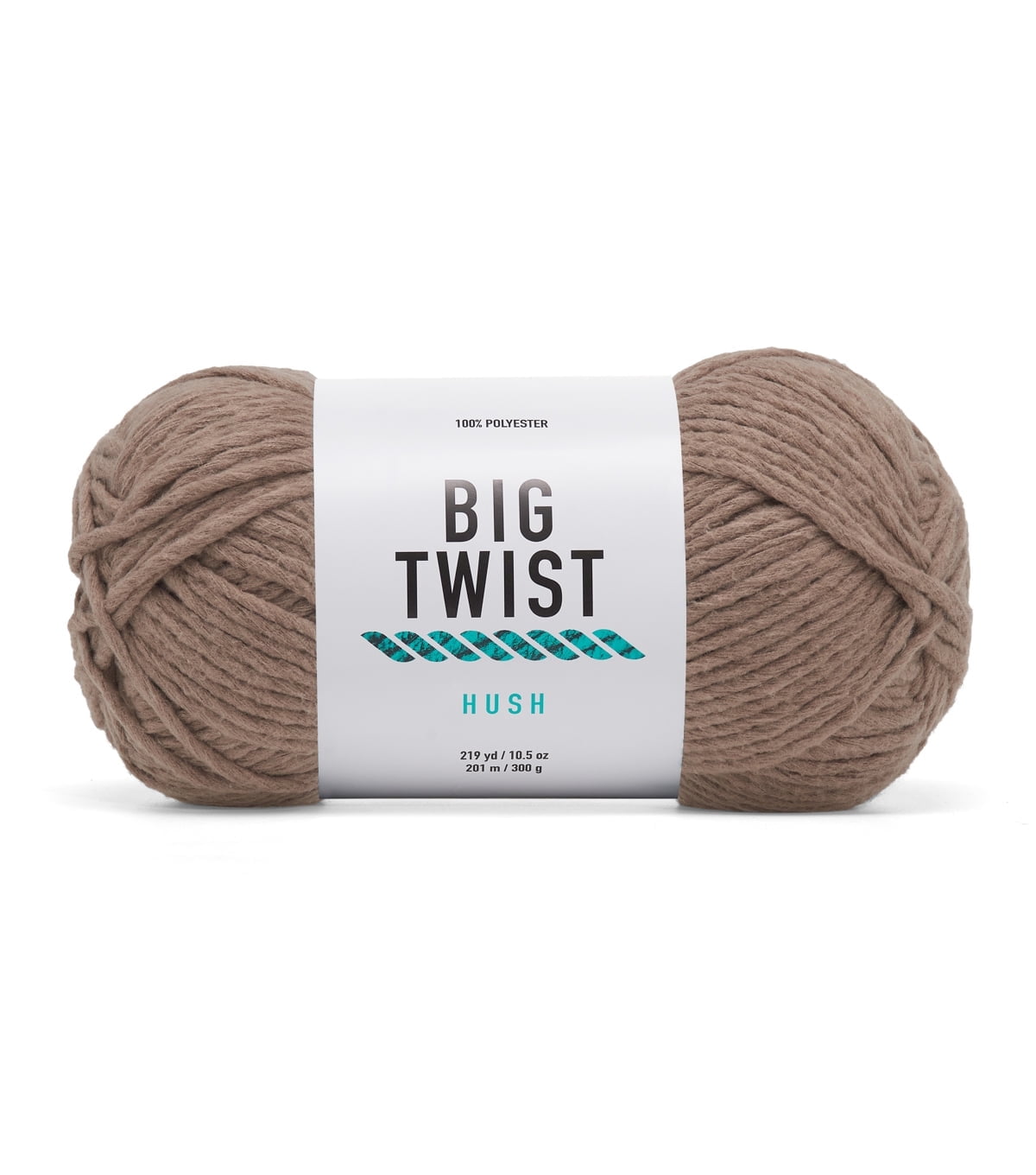Big Twist Hush 4 Pack Bulky Polyester Yarn, Taupe, 219 yd, 10.5 oz ...