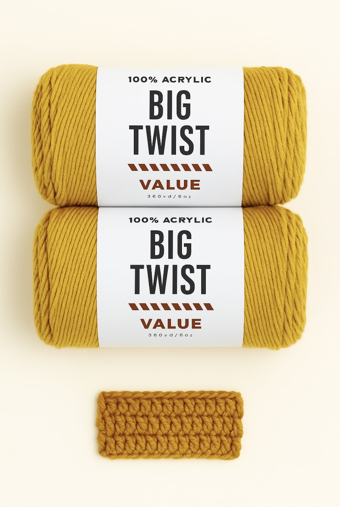 Big Twist Value Yarn 2-Pack Bundle Mustard - Walmart.com