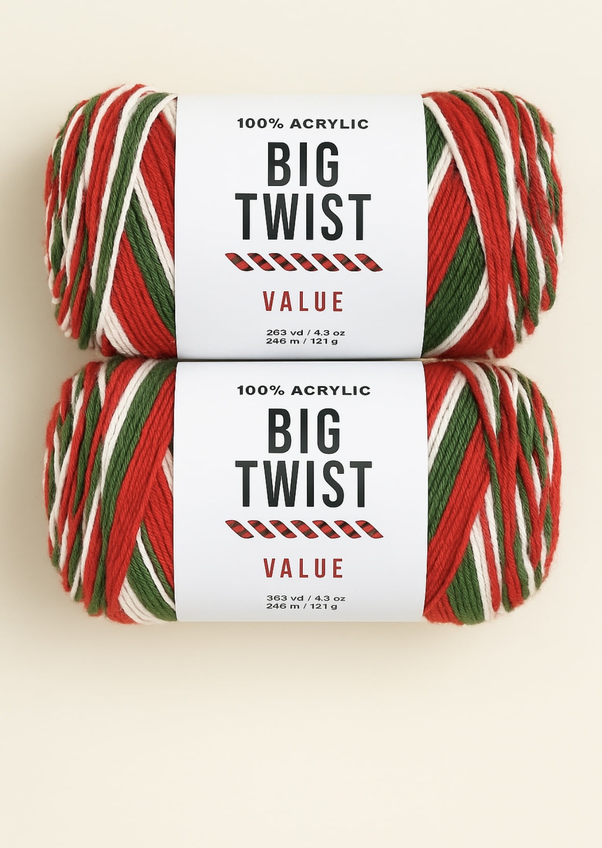 Big Twist Value Yarn Bundle- 2 Pack Merry and Bright - Walmart.com