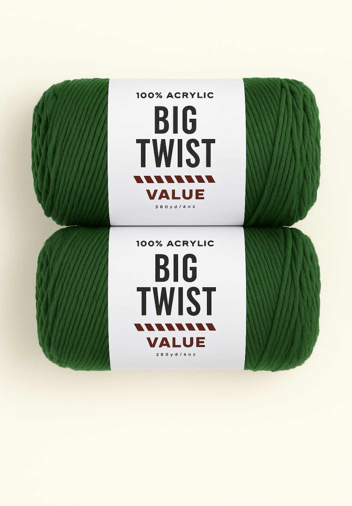 Big Twist Value Yarn Bundle- 2 Pack Varsity Green - Walmart.com
