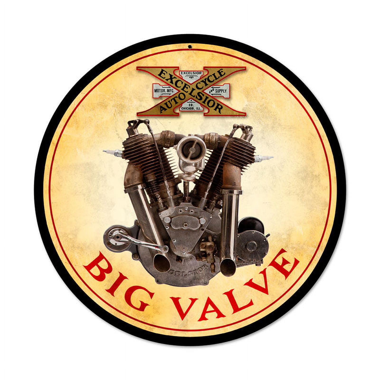 Big Valve Engine Vintage Sign “Made in the USA with heavy gauge steel ...