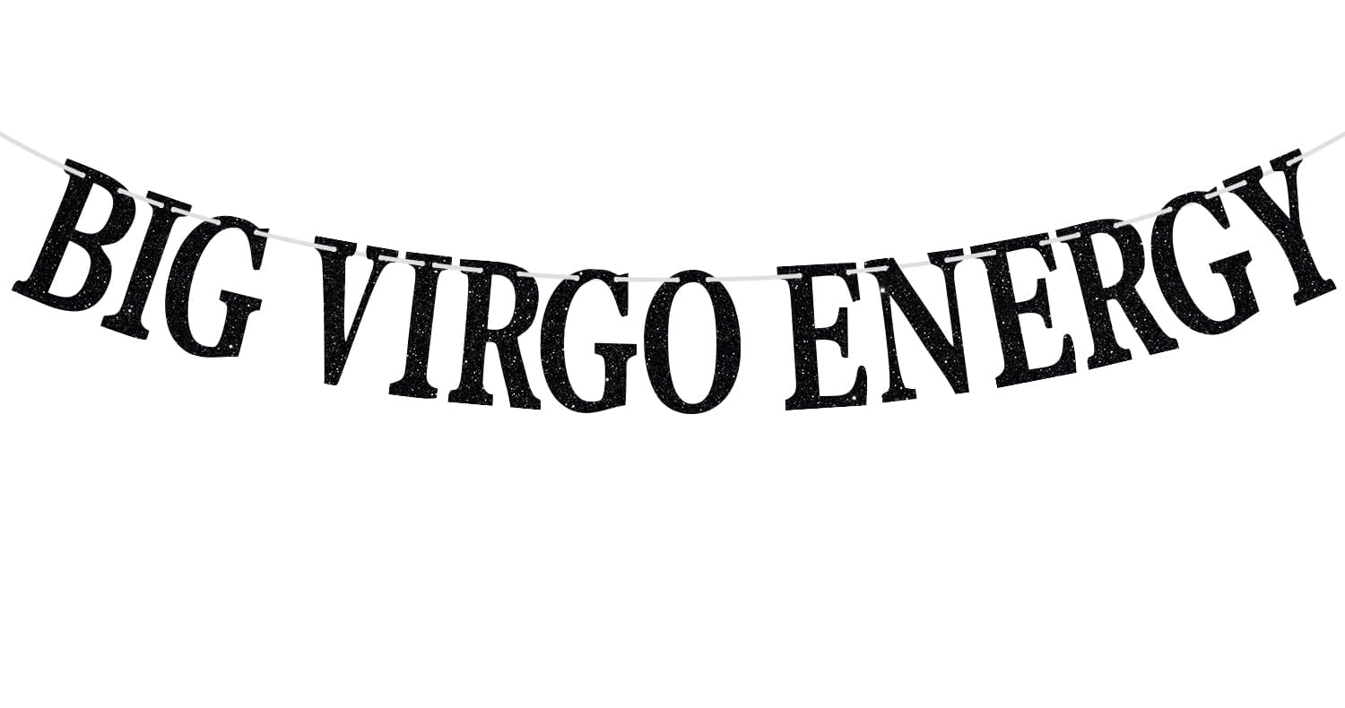 Big Virgo Energy Banner, Virgo Aug/Sept. Birthday Party Decor - 12 ...