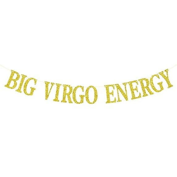 Big Virgo Energy Banner, Virgo Birthday Decor, 12 Zodiac Constellations ...