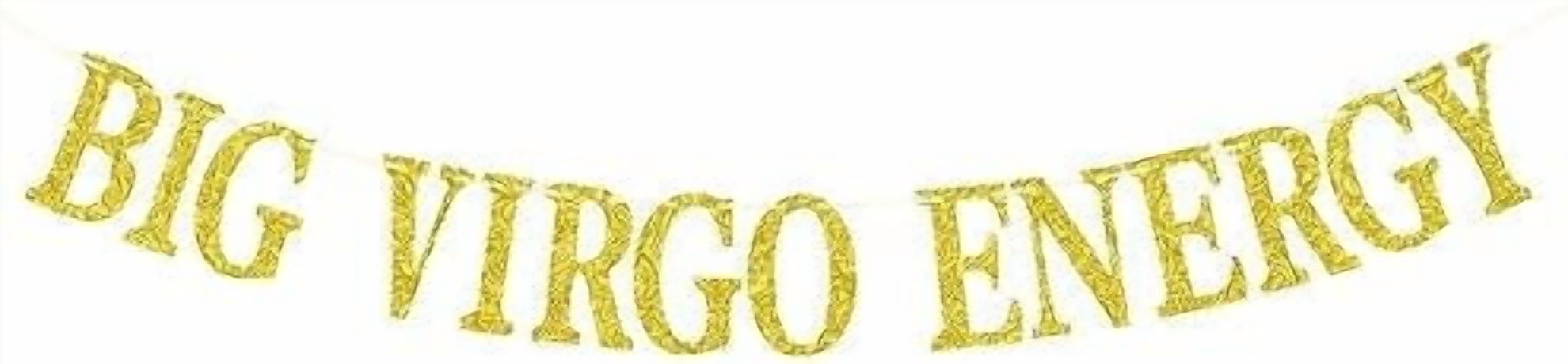 Big Virgo Energy Banner, Virgo Birthday Decor, 12 Zodiac Constellations ...