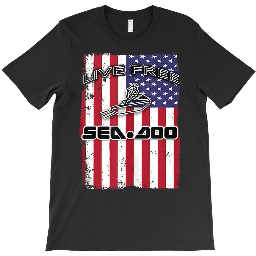Big Wave Seadoo American Live Free Tank Top Themed Funny and Cool ...